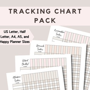 Tracking Chart Pages, Printable Teacher Trackers, Gradebook, PDF ...