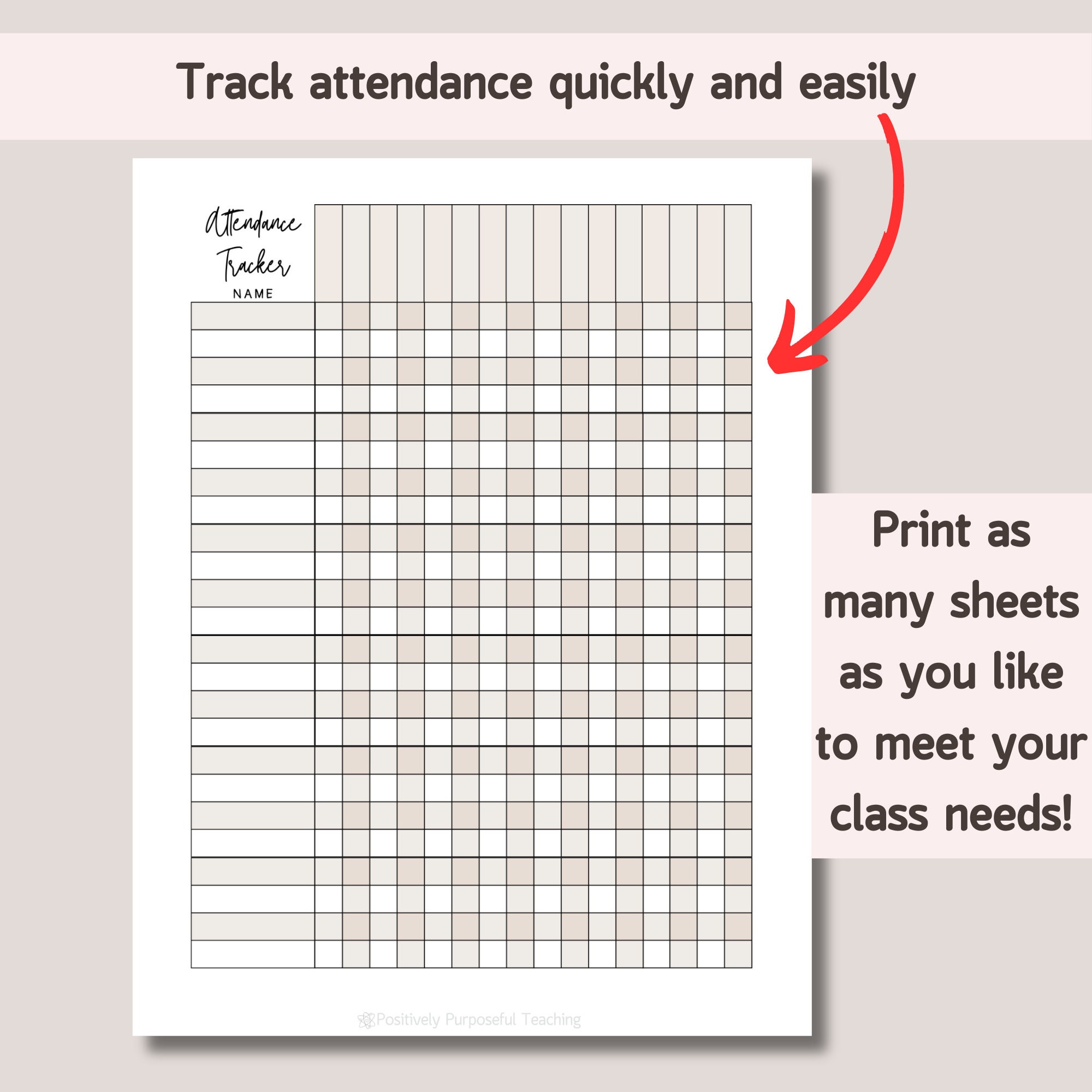 Tracking Chart Pages, Printable Teacher Trackers, Gradebook, PDF ...