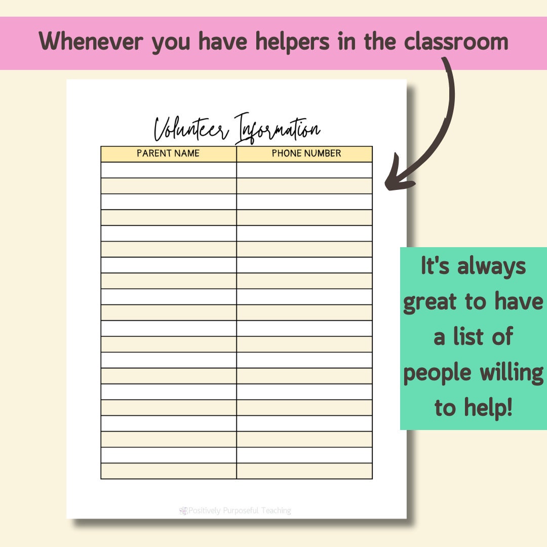 Tracking Log Pages, Printable Teacher Planner Trackers, PDF Teacher ...