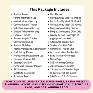 Teacher Planner 2024-2025, Printable Lesson Planner, PDF Teacher ...