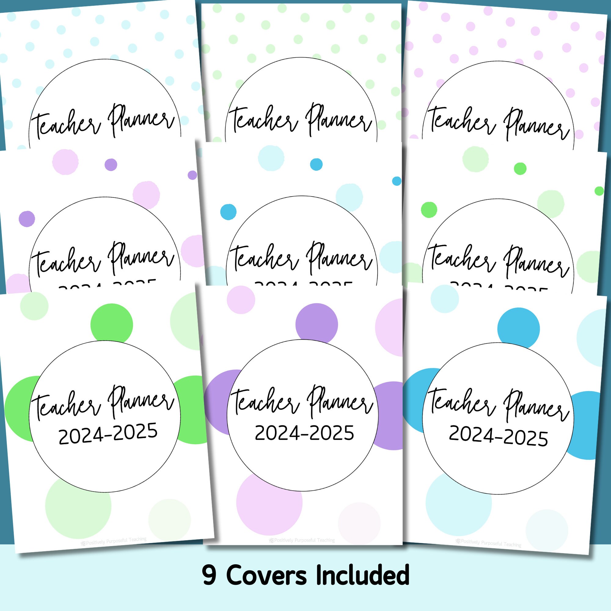 Teacher Planner 2024-2025, Printable Lesson Planner, PDF Teacher ...