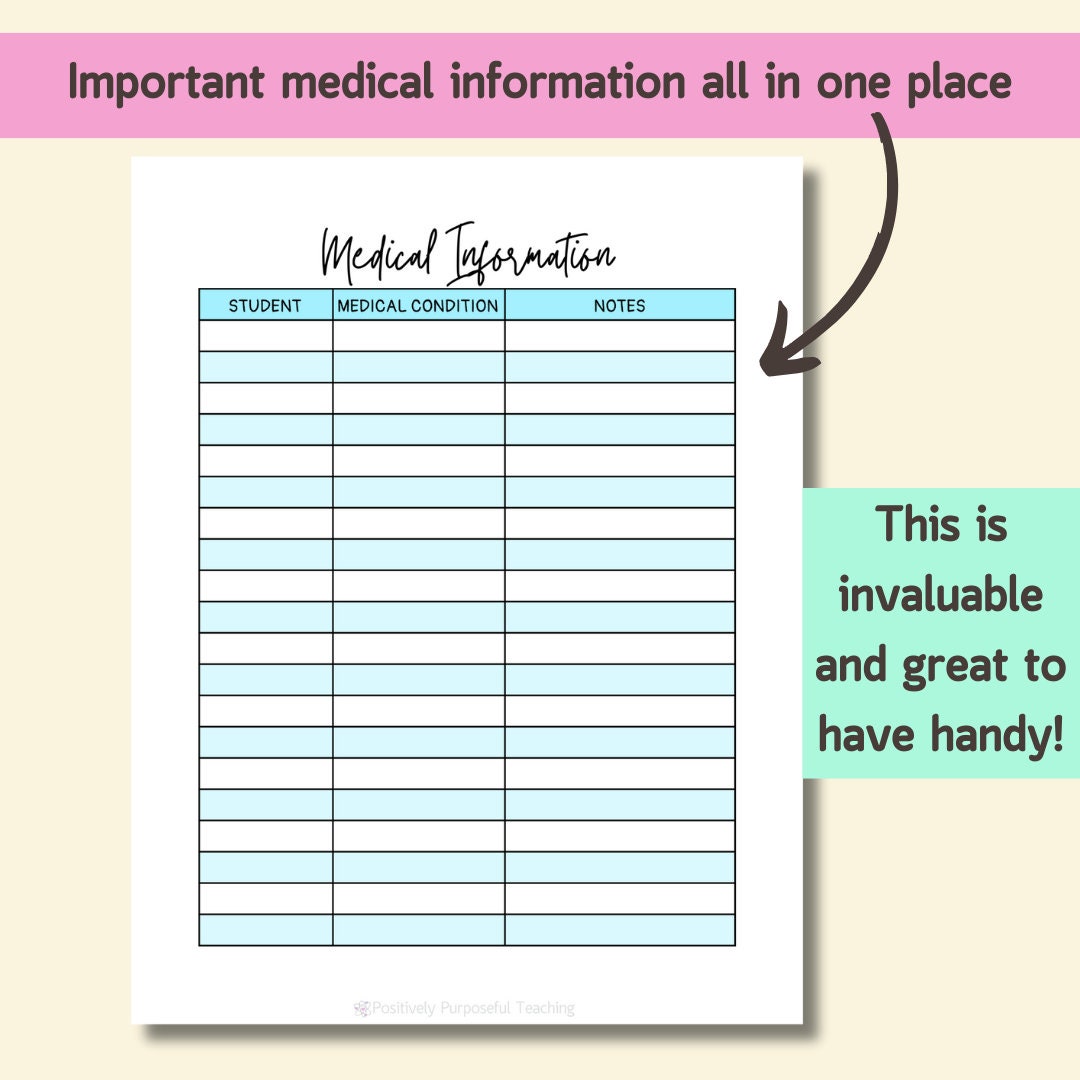 Tracking Log Pages, Printable Teacher Planner Trackers, PDF Teacher ...