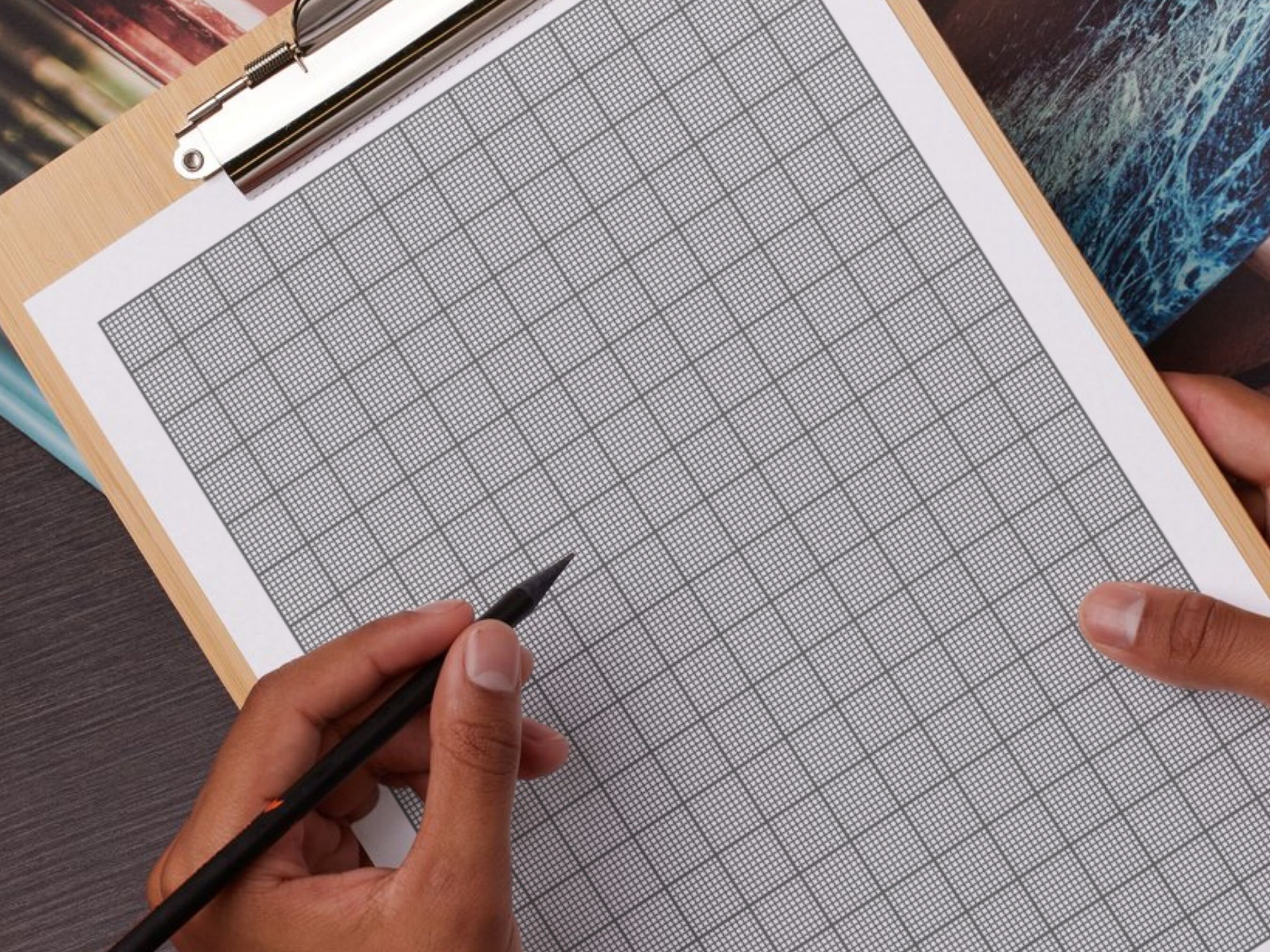 Printable Graph Paper, 1mm and 10mm/1cm Grey Guideline Grid Template ...