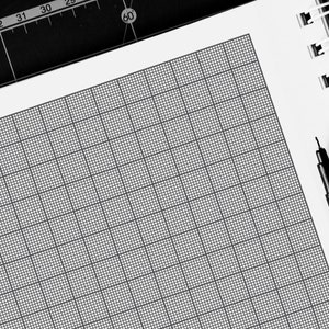 Printable Graph Paper, 1mm and 10mm/1cm Guideline Grid Template, Full ...