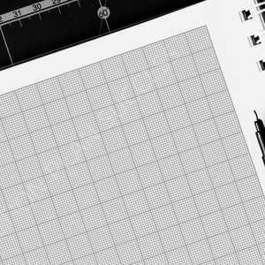 Printable Graph Paper, 1mm and 10mm/1cm Guideline Grid Template, Full ...