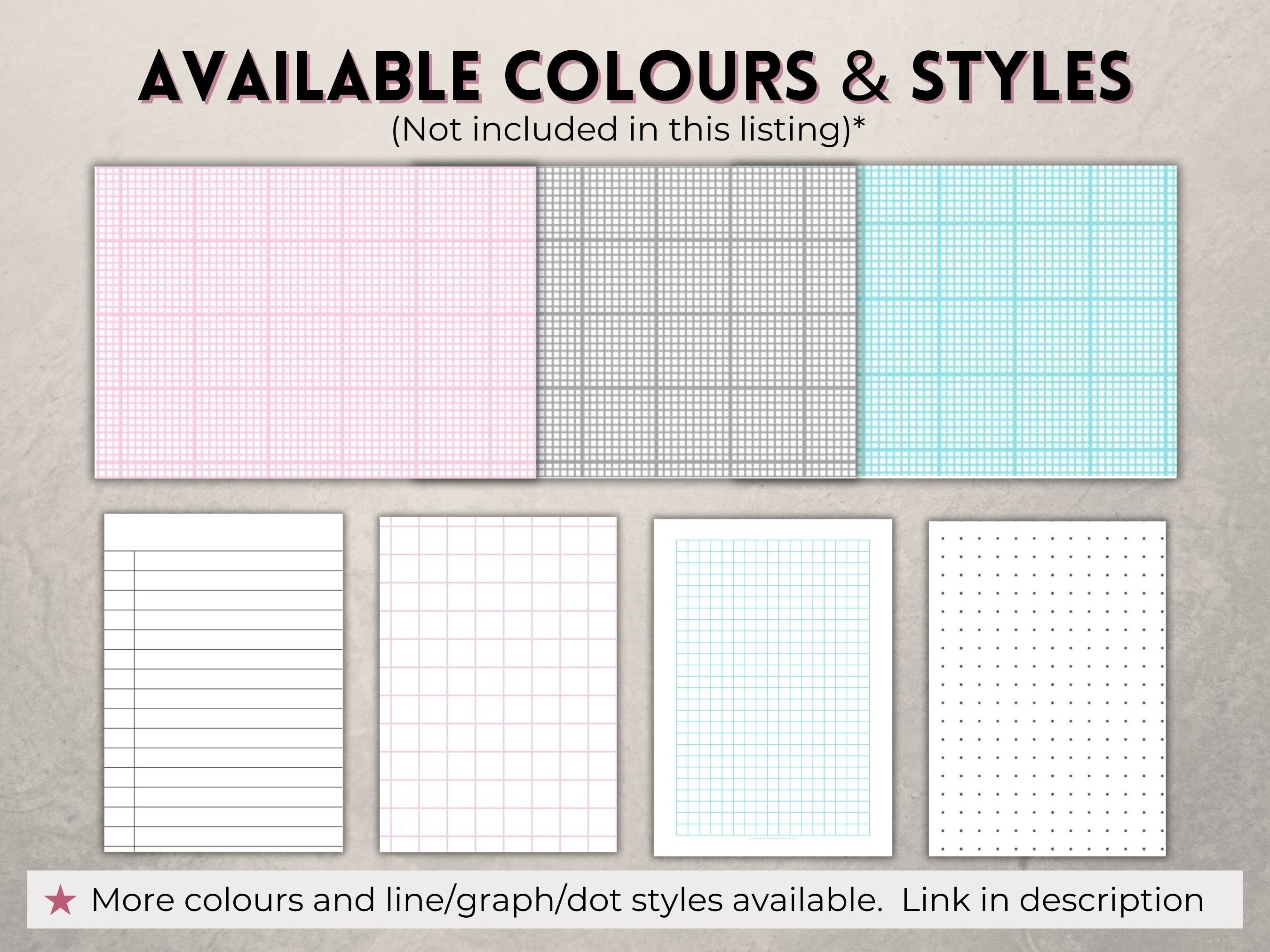 Printable Graph Paper, 1mm and 10mm/1cm Guideline Grid Template, Full ...