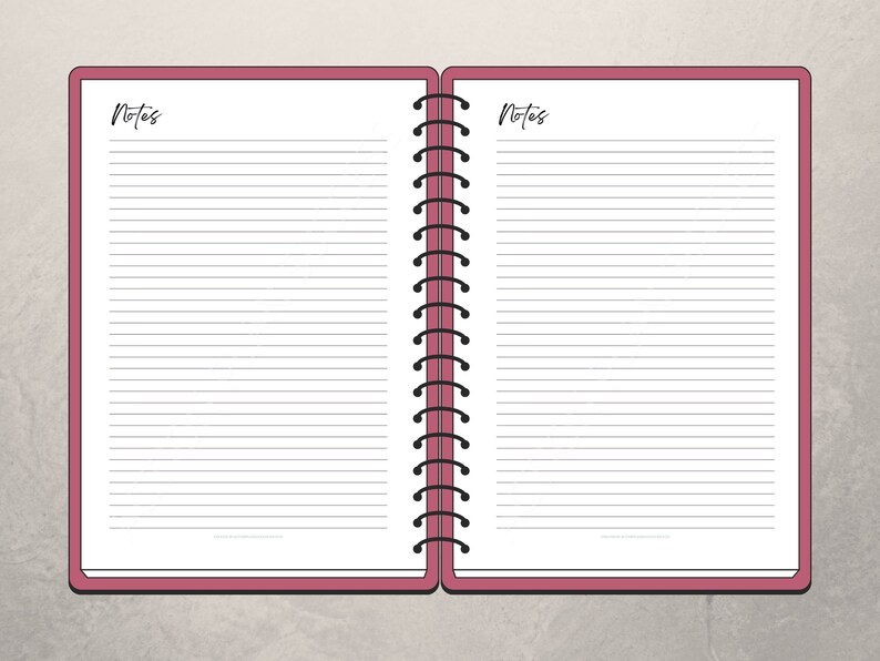 Printable Lined Paper, Digital Download Notes, 7mm Spaced Portrait PDF ...