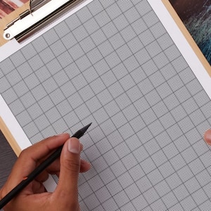 Printable Graph Paper, 1mm and 10mm/1cm Guideline Grid Template, Full ...