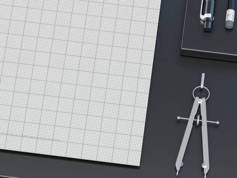 Printable Graph Paper, 1mm and 10mm/1cm Guideline Grid Template, Full ...