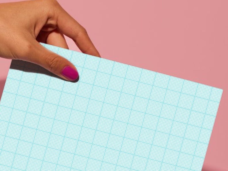 Printable Graph Paper, 1mm and 10mm/1cm, Blue School/science/graphics ...