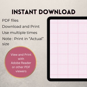 Printable Graph Paper for School, 1mm and 10mm/1cm, Pink Science ...