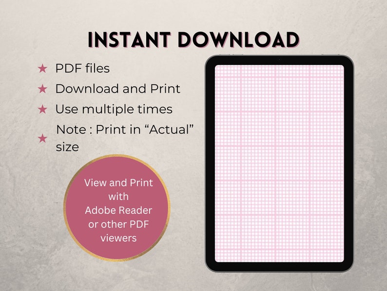Printable Graph Paper for School, 1mm and 10mm/1cm, Pink Science ...