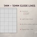 Printable Graph Paper, 1mm and 10mm/1cm Guideline Grid Template, Full ...