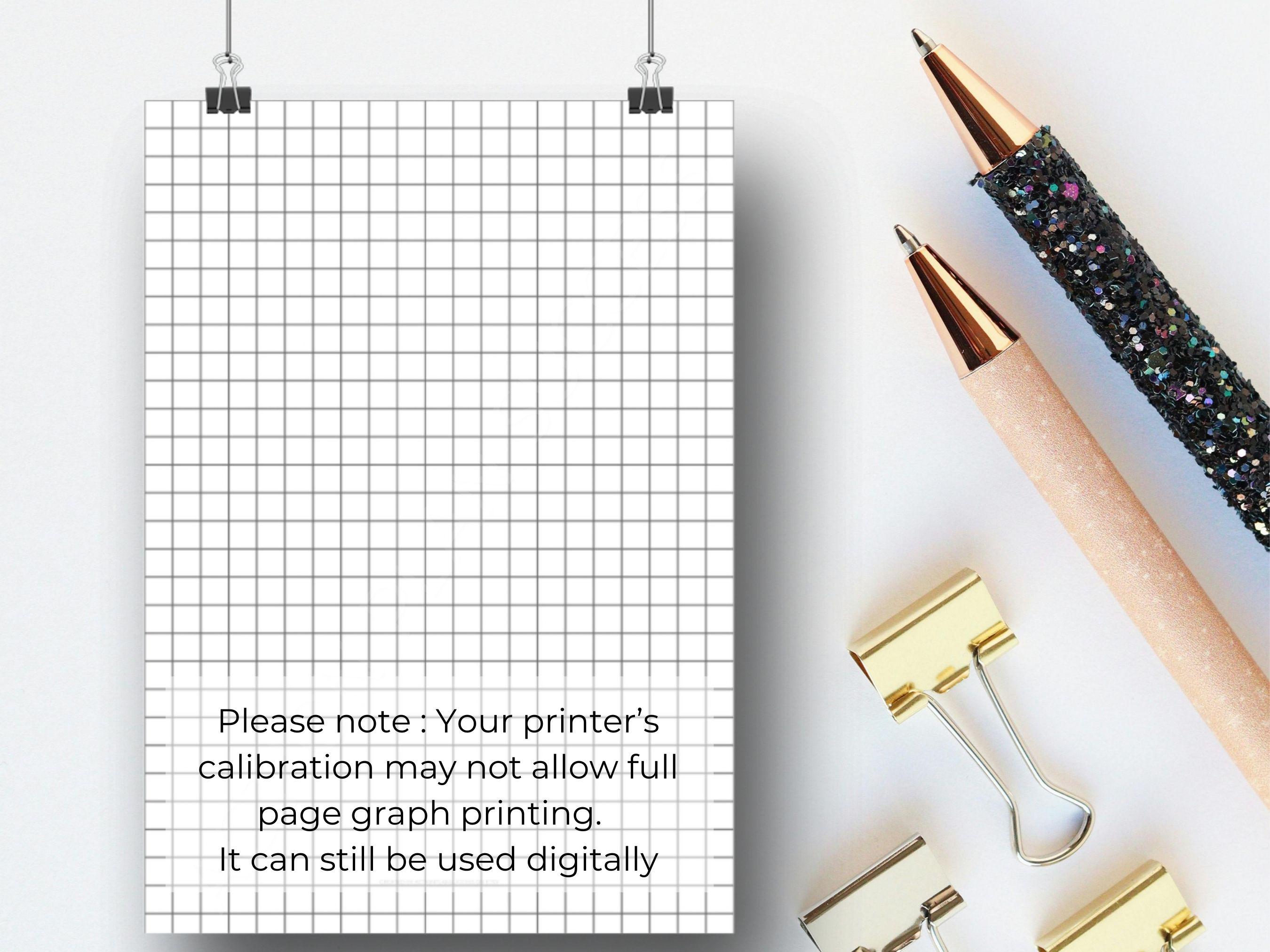 Printable Grid Paper, Dark Grey 10mm Guidelines, Instant Download Graph ...