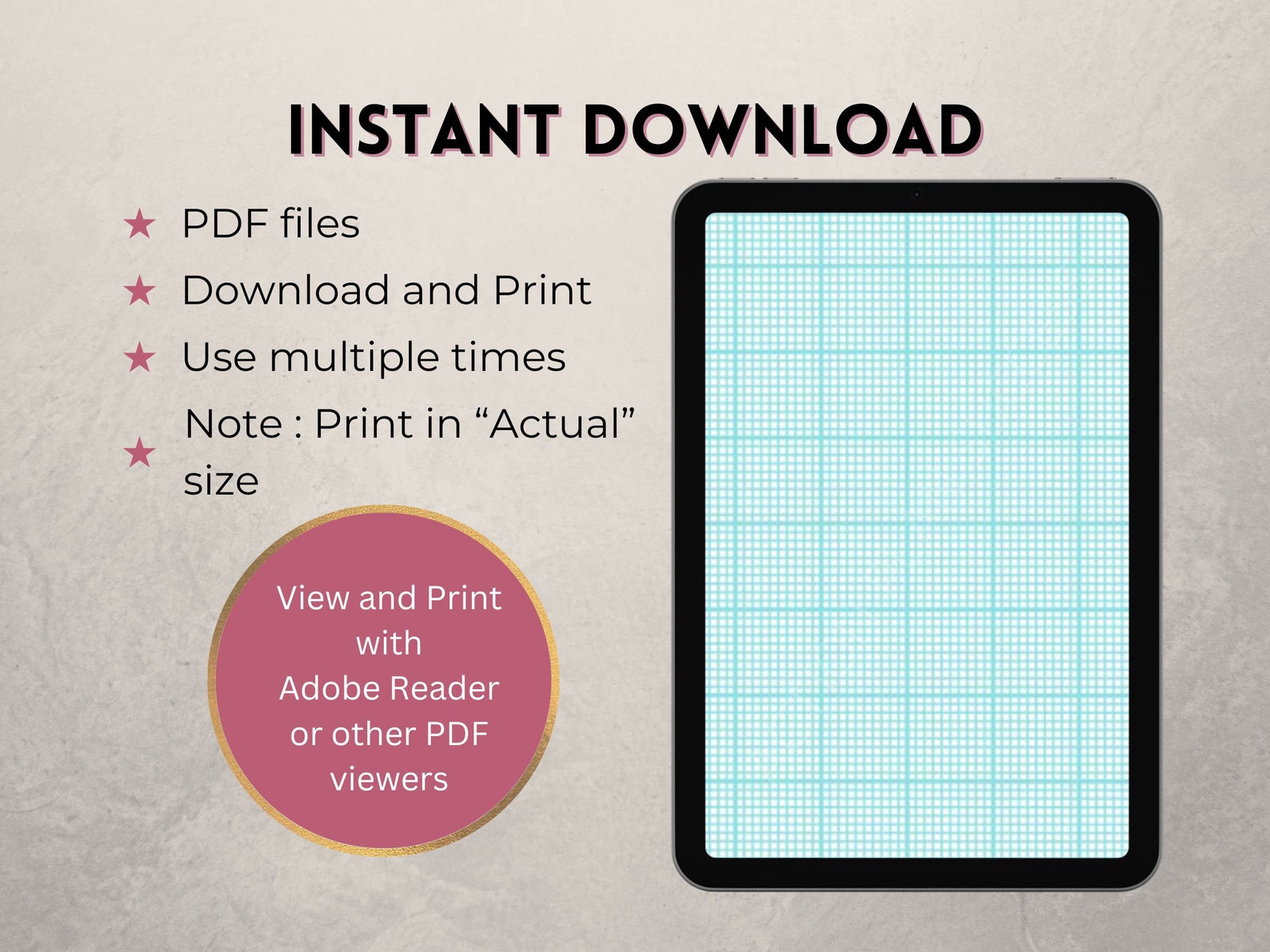 Printable Graph Paper, 1mm and 10mm/1cm, Blue Guidelines Grid Template ...