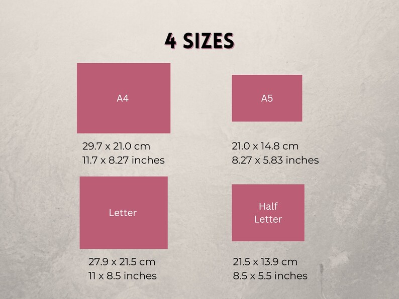 Blank Monthly Calendar Printable, Landscape Instant Download, 12 Months ...