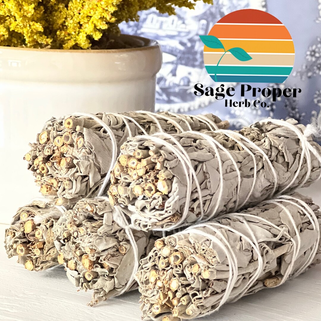 White Sage Sticks, Salvia Apinia Clinical Herbalist , Organic ...