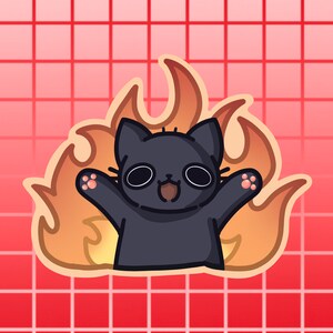 Rise of the Cat ~ Waterproof | Cat Sticker| Black Cat | Cat Lovers ...