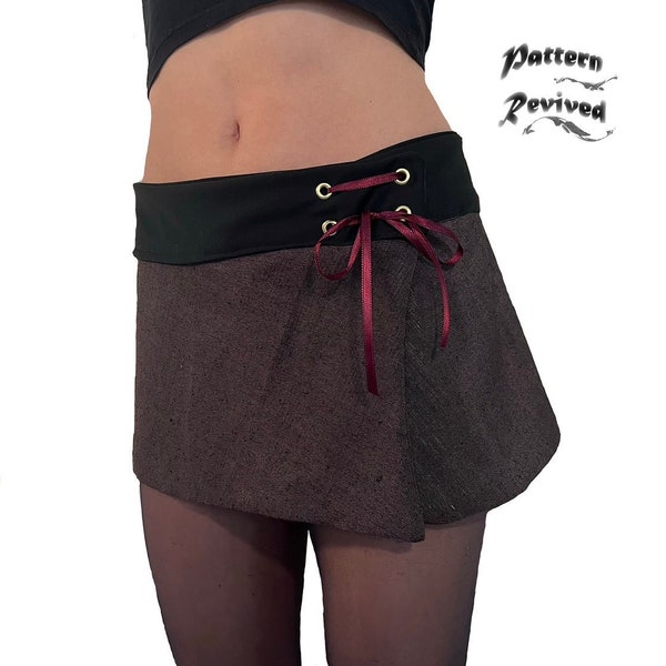 Low Rise Mini Skirt Pattern - Etsy