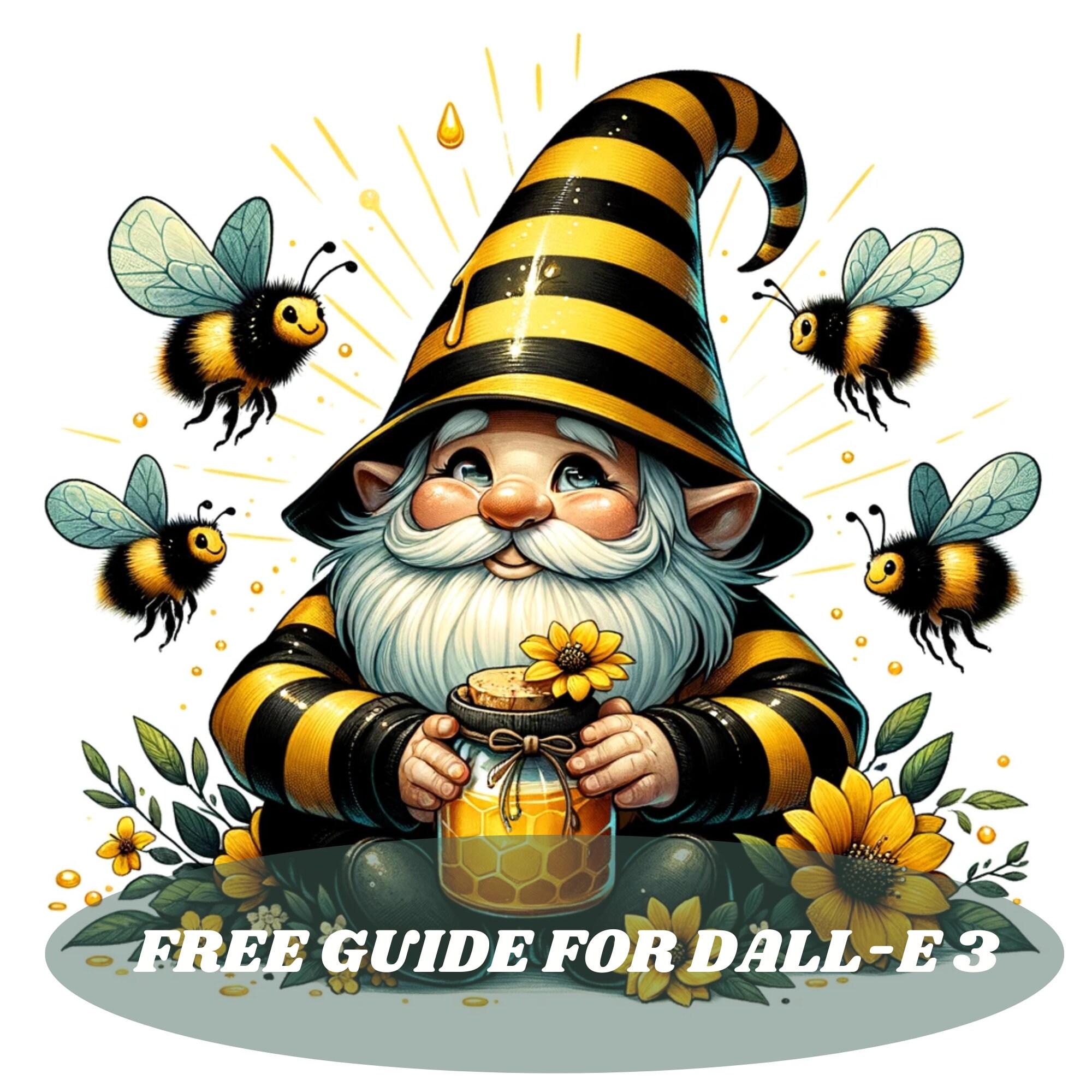 30 Bumble Bee Gnomes Prompts FREE 15 Images and DALL-E 3 Guide ...