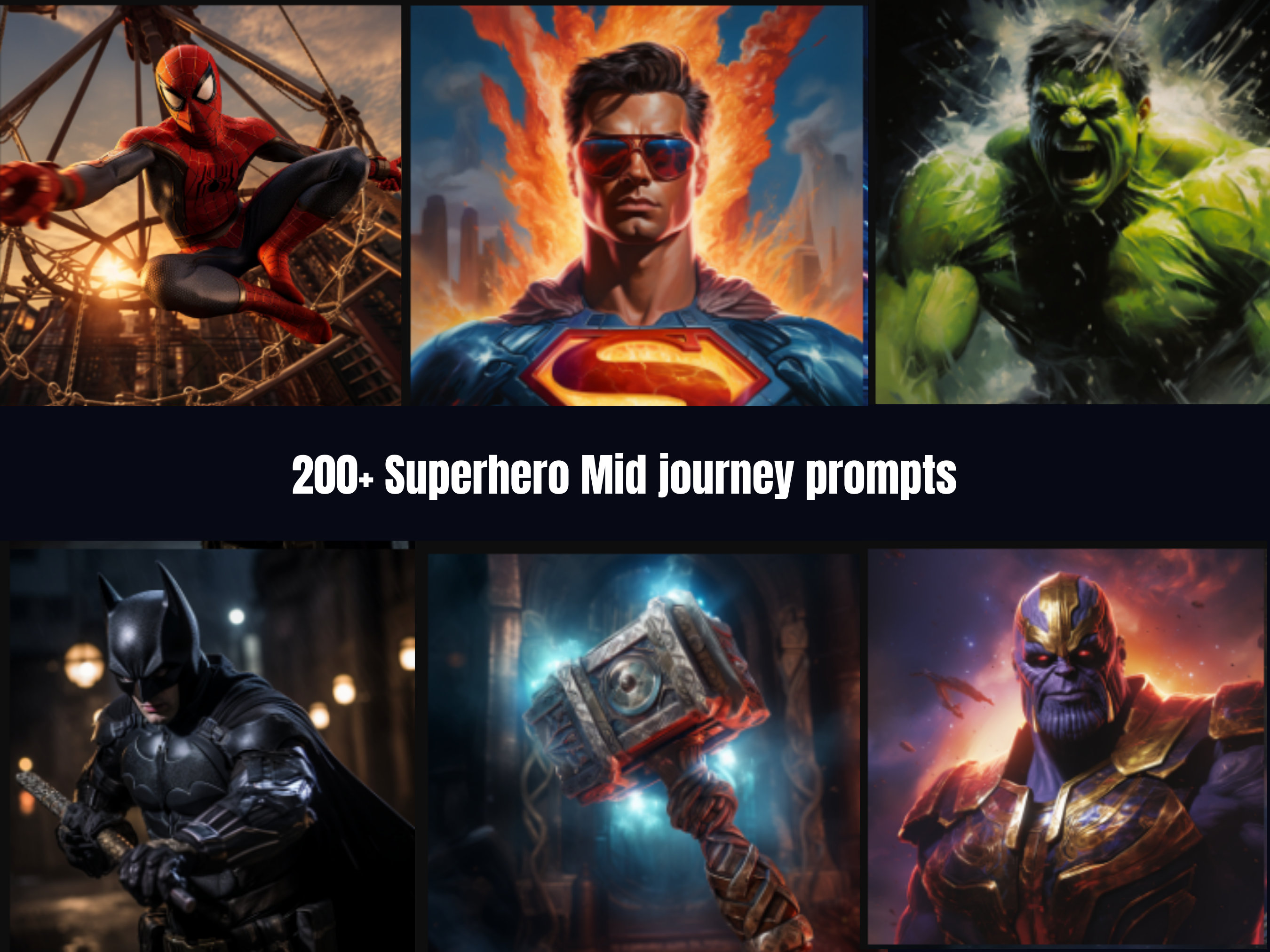 200 Superhero Prompts for Midjourney Superhero AI Art Prompts for ...