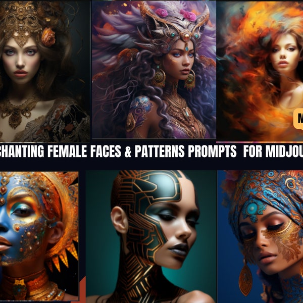 Female Face Patterns - Etsy