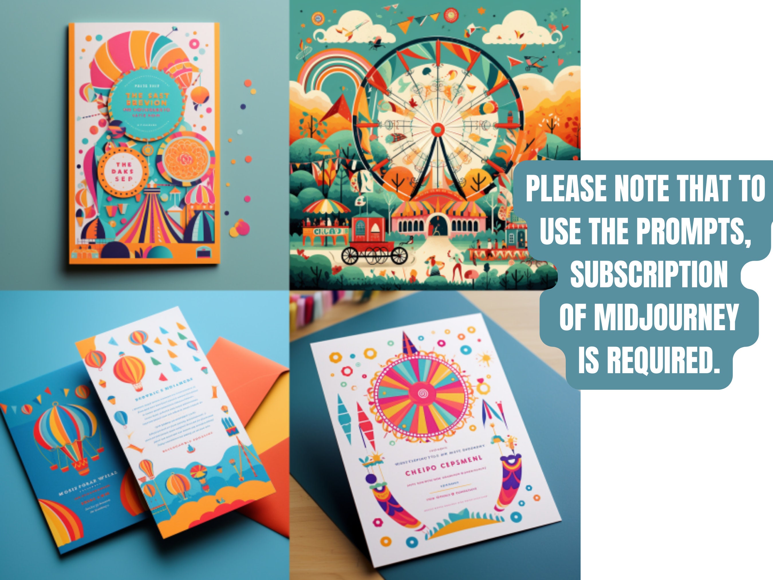 Midjourney Prompts for Invitation Card Premium Watercolor Floral Frames ...