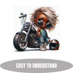 Chibi Biker Girl Dalle-3 Prompts: Guide & Images (digital Download) - Etsy