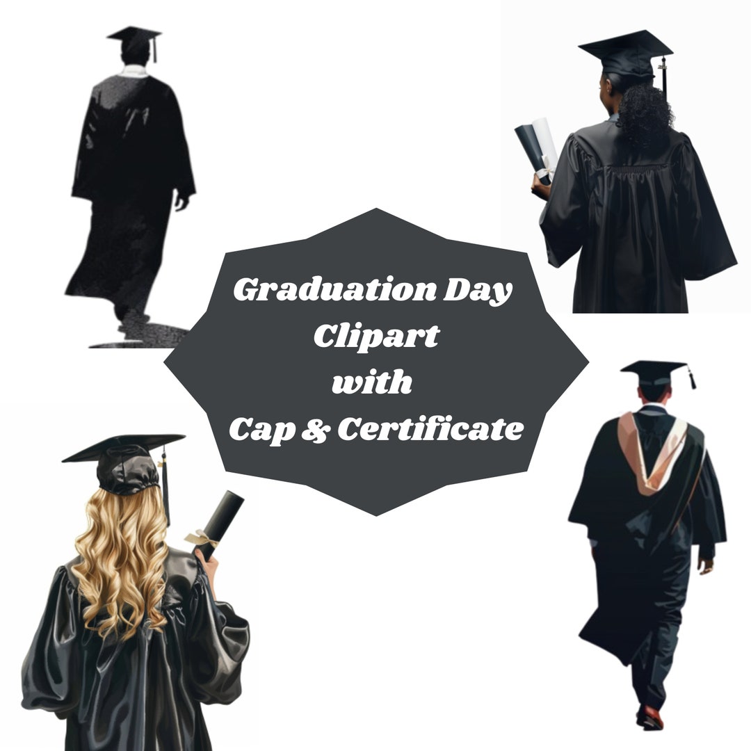 Class of Excellence: 37 Watercolor Graduation Clipart With Caps ...