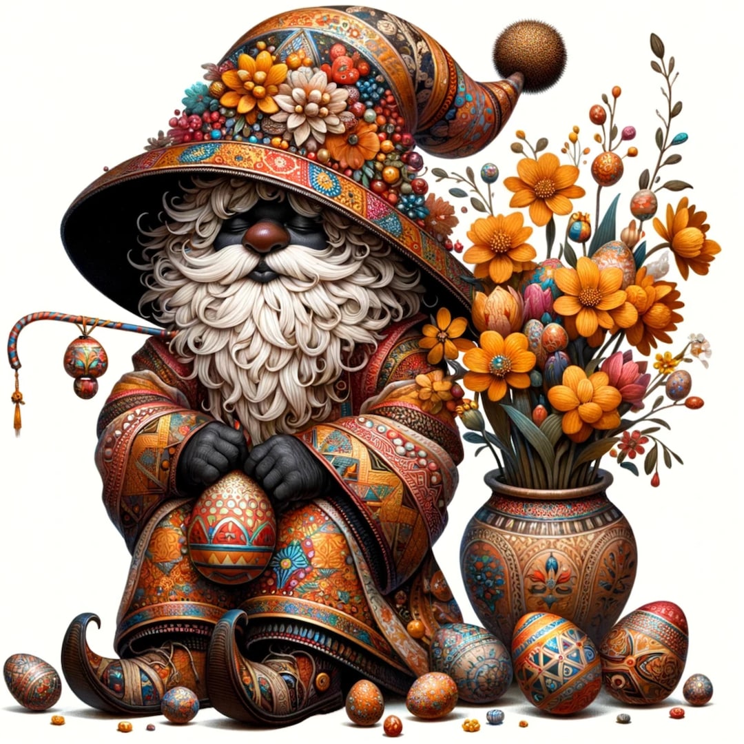 Cultural Heritage: 17 Watercolor African Gnome Clipart Bundle ...