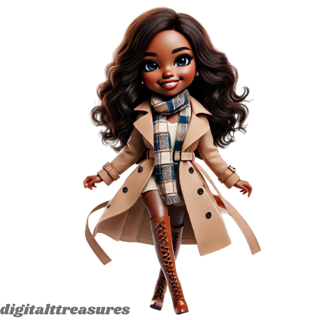 Chibi Chic: 14 Street Style Afro-american Woman in Diverse Outfits - Etsy