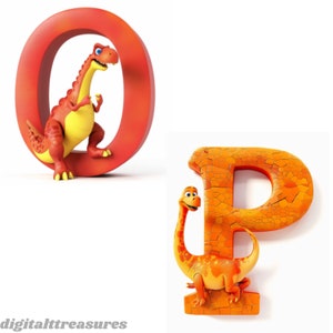 Prehistoric Letters: 26 Dinosaur Alphabets JPG Bundle - Instant ...