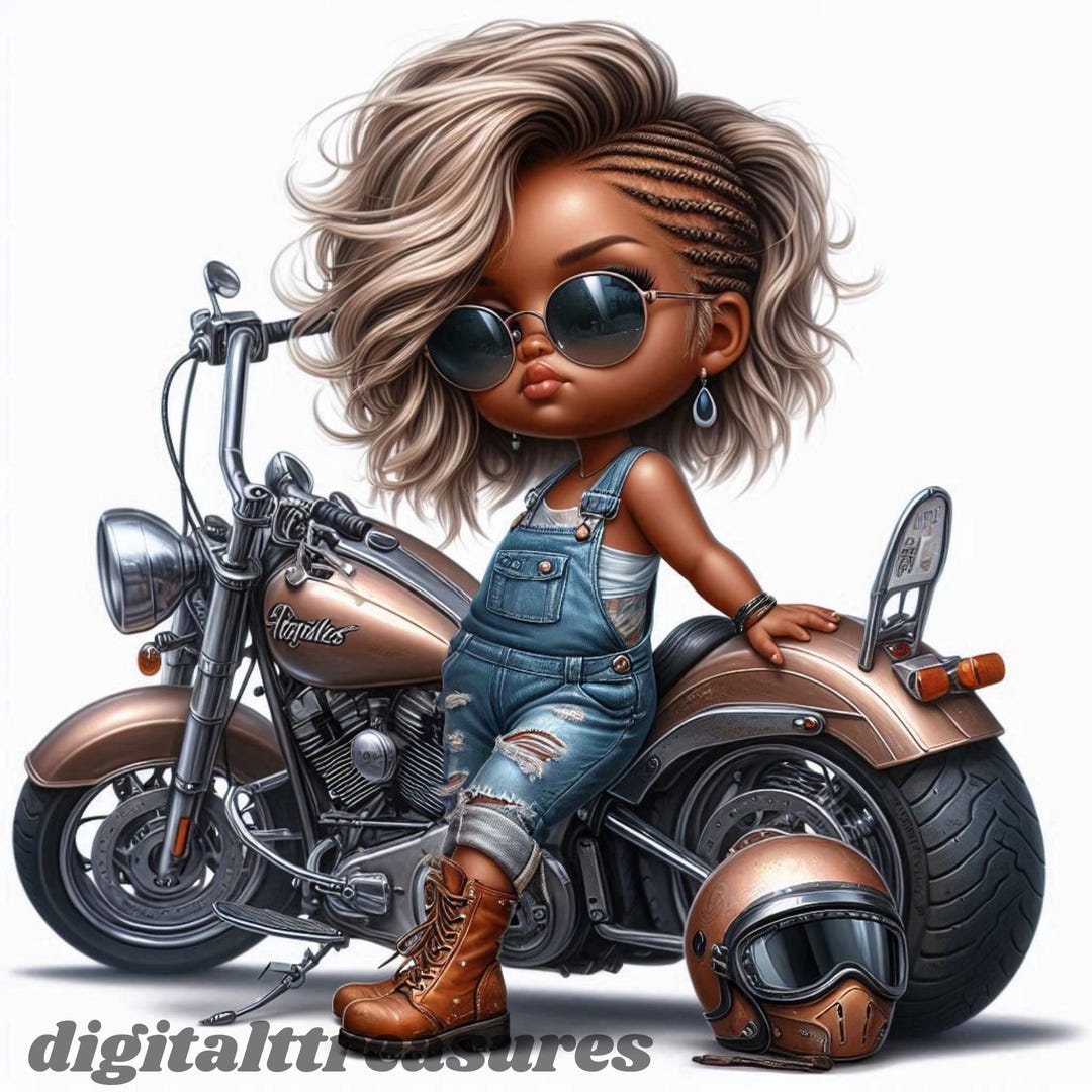 Chibi Biker Girl Dalle-3 Prompts: Guide & Images (digital Download) - Etsy