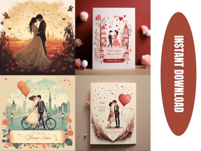 Midjourney Prompts for Invitation Card Premium Watercolor Floral Frames ...