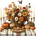 14 Thanksgiving Clipart Bundle: Watercolor Autumn Harvest With Pumpkins ...