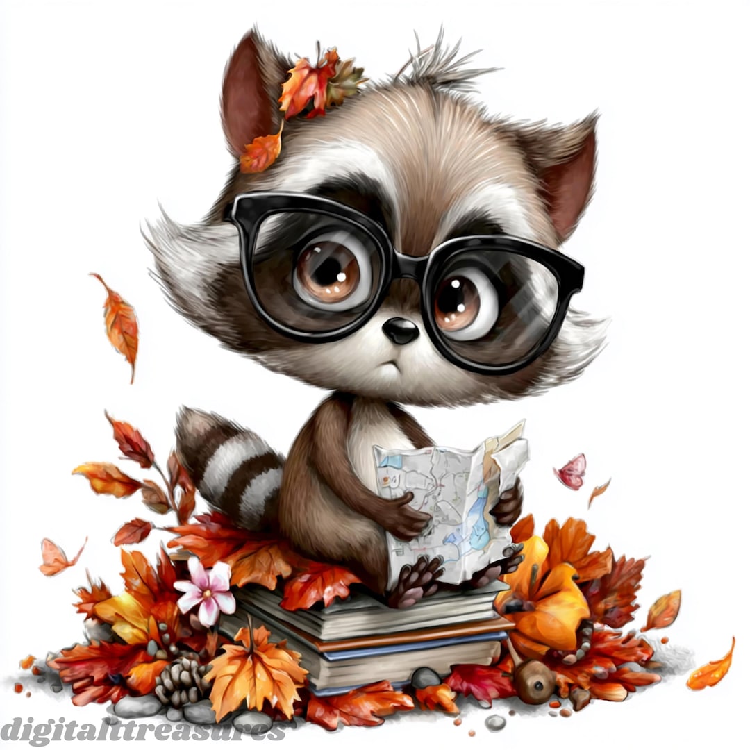 Autumn Woodland Animals Clipart Bundle – 12 JPG Fall Forest Animal ...