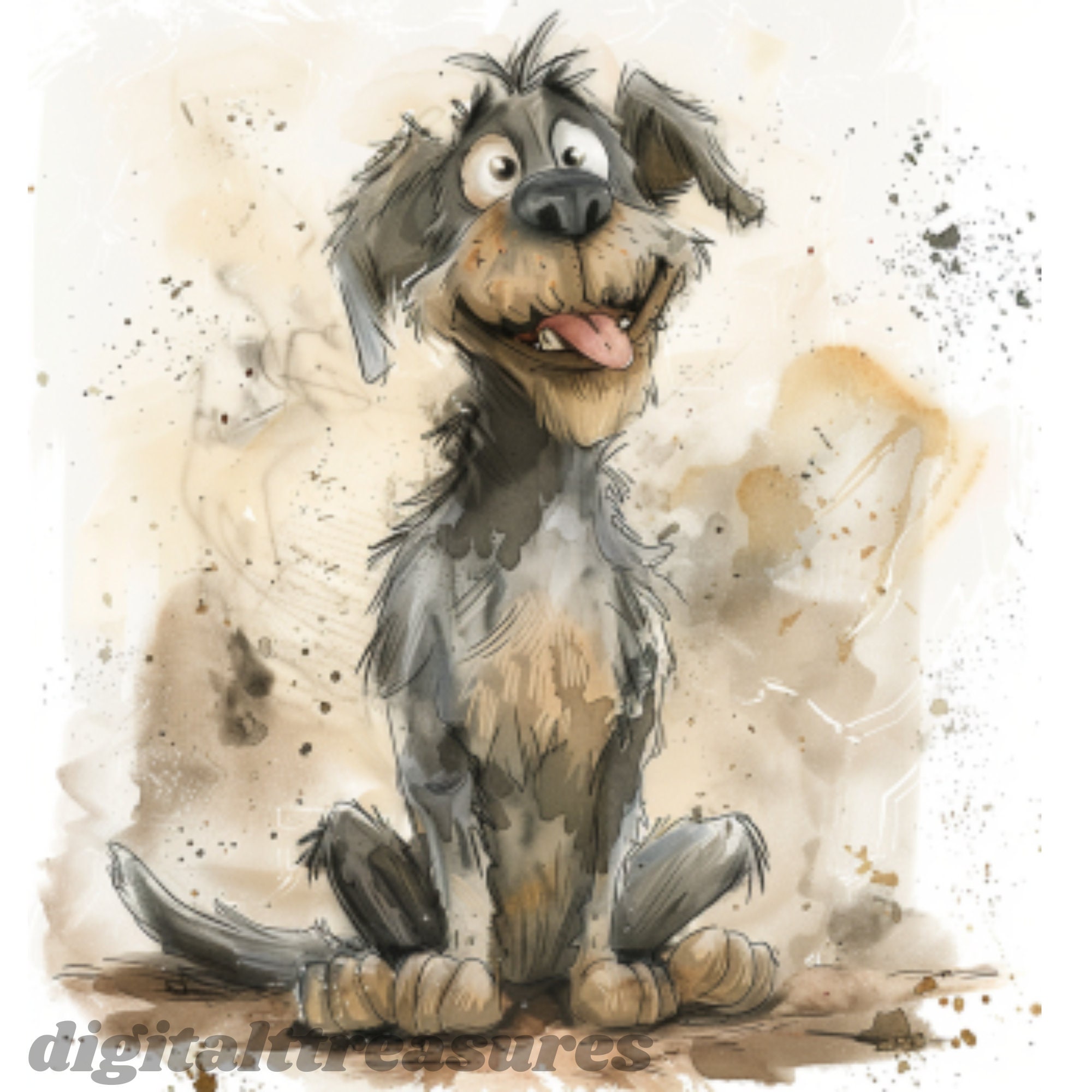 20 Crazy Dogs Clip Art Collection High-quality Jpgs for Digital Print ...