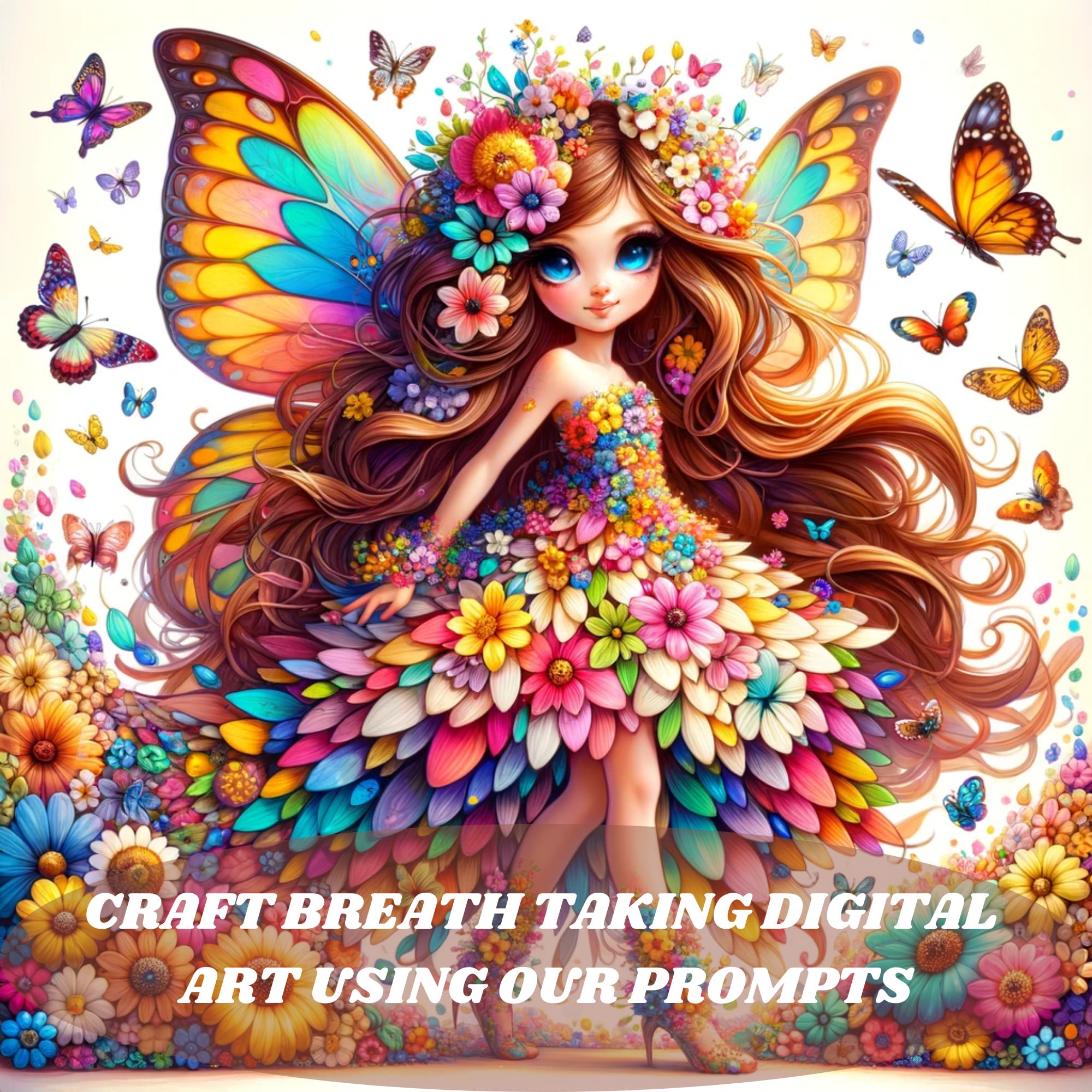 30 Chatgpt & DALL-E 3 Prompts for Spring Fairy Clipart Free Guide and ...
