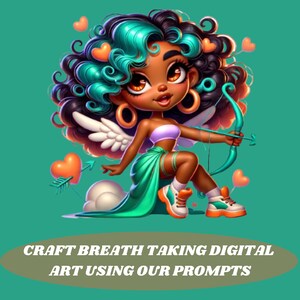 Chatgpt 4 & Dalle-3 Prompts: Cute Chibi Cupid Angel With Hearts - Free ...