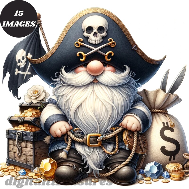 Pirate Gnome - Etsy