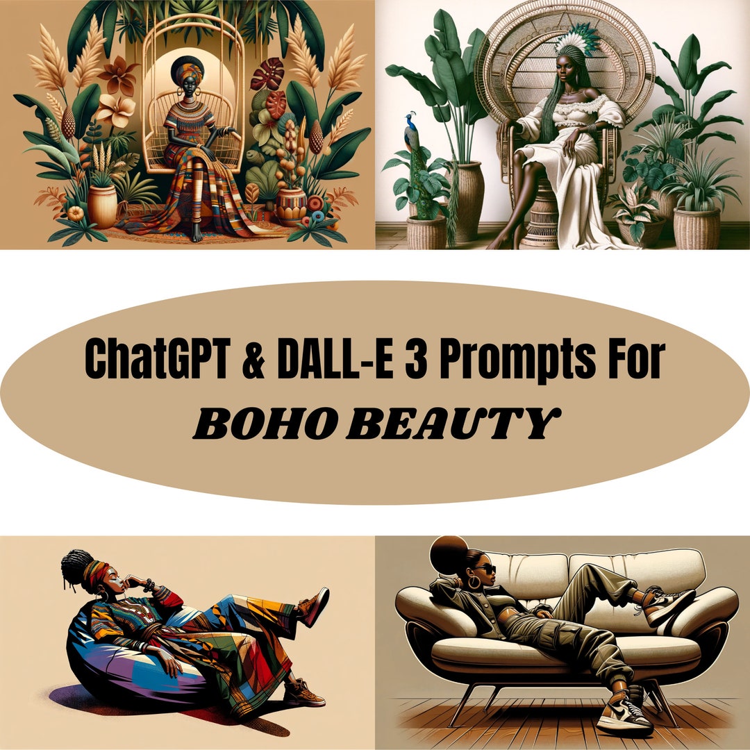 Dall-e3 & Chatgpt V4 Ai Art Prompt for Boho Beauties Free Dall-e3 ...