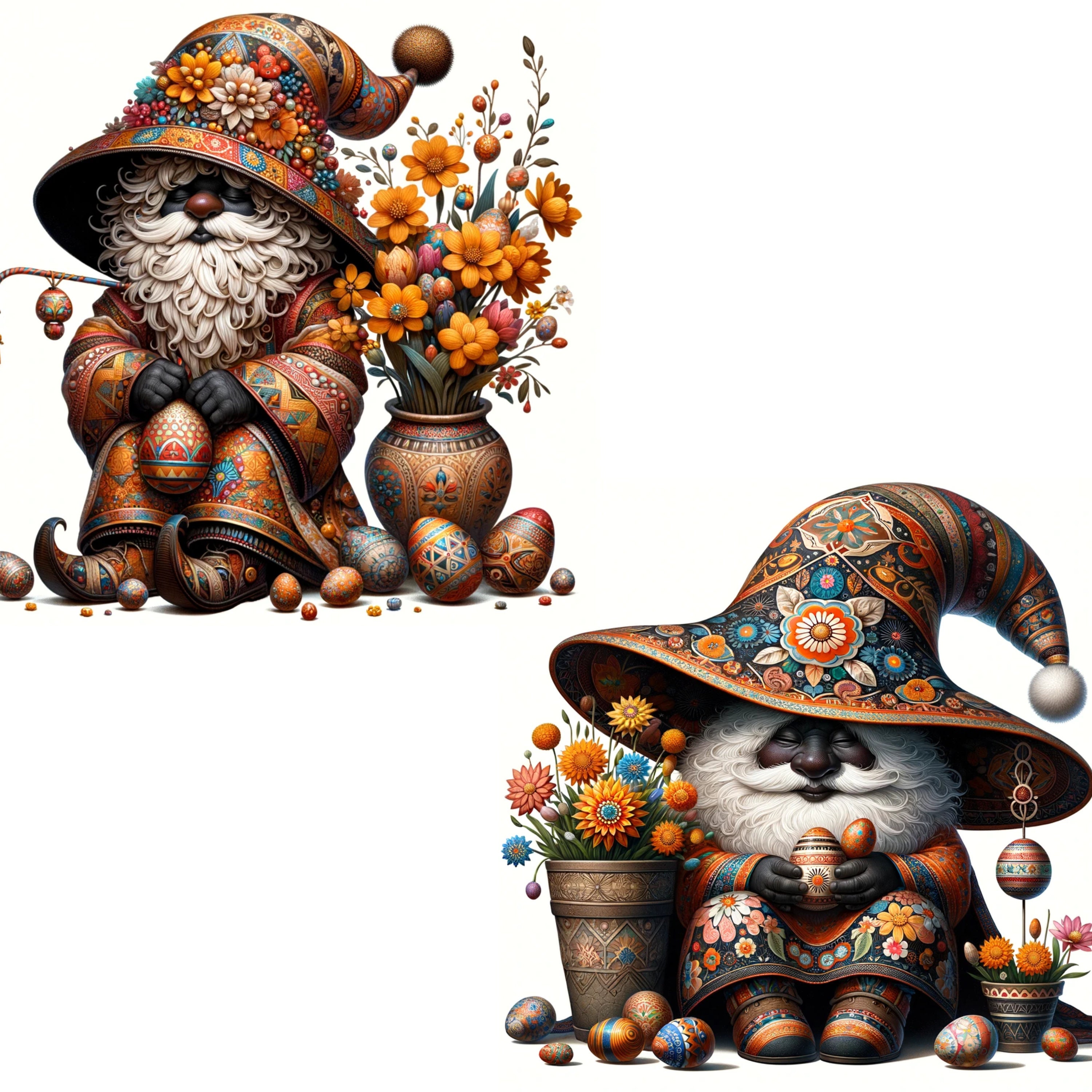 Cultural Heritage: 17 Watercolor African Gnome Clipart Bundle ...