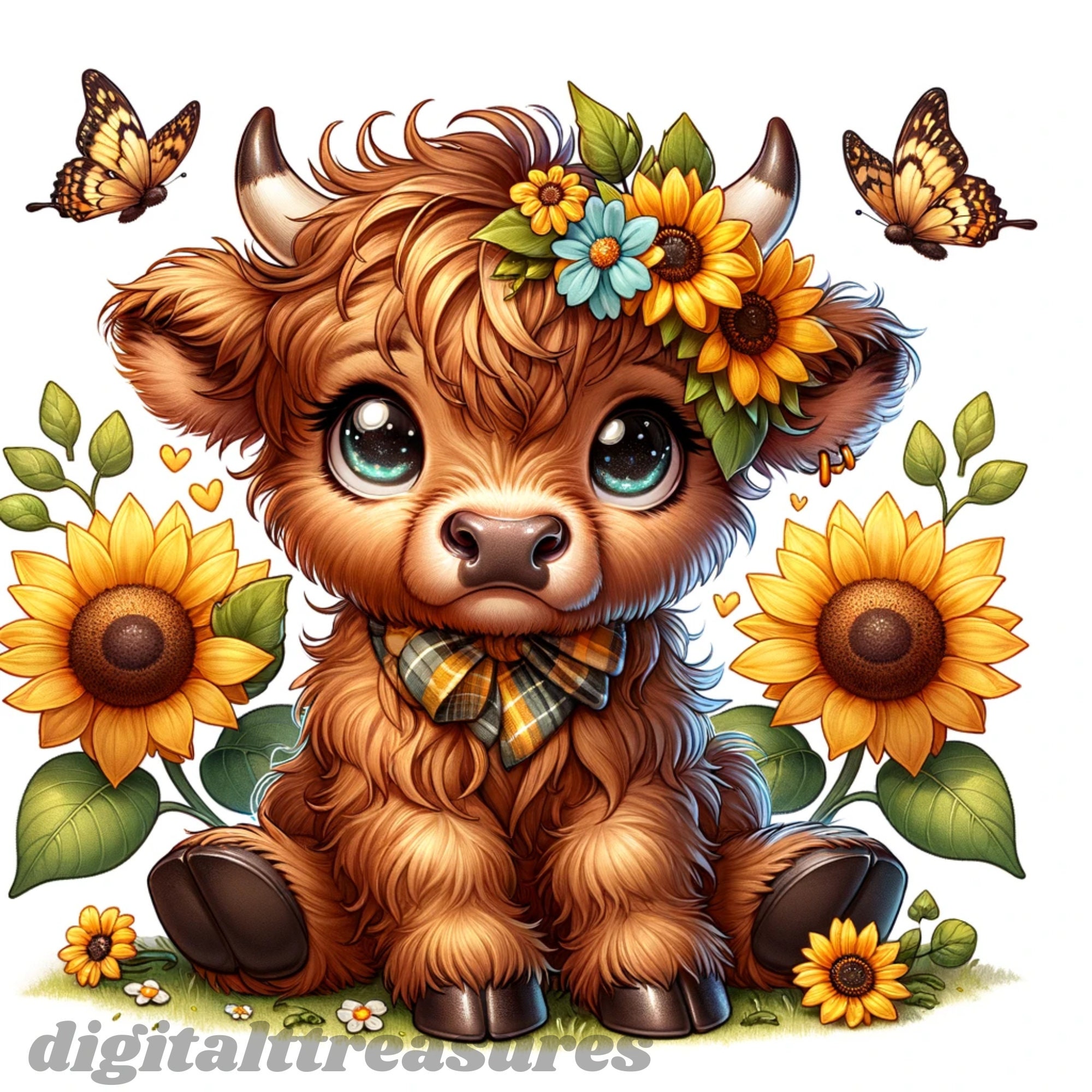 30 Chatgpt & DALL-E 3 Prompts for Highland Cow With Sunflowers ...