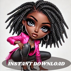 Chatgpt 4 & DALL-E 3 Prompts: Bold and Fashionable Chibi Afro-american ...