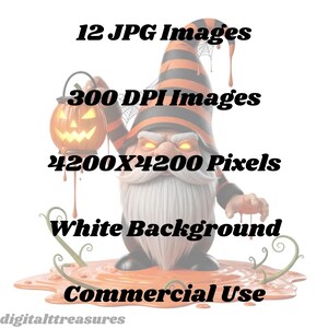 Zombie Gnomes Clipart – Spooky Halloween Monster Gnome Illustrations ...