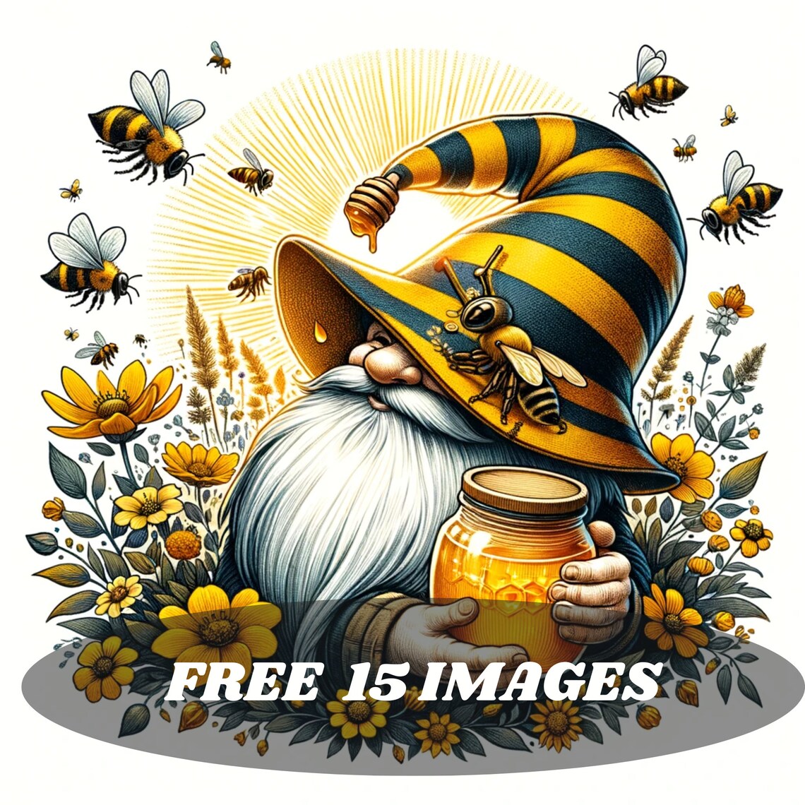 30 Bumble Bee Gnomes Prompts FREE 15 Images and DALL-E 3 Guide ...