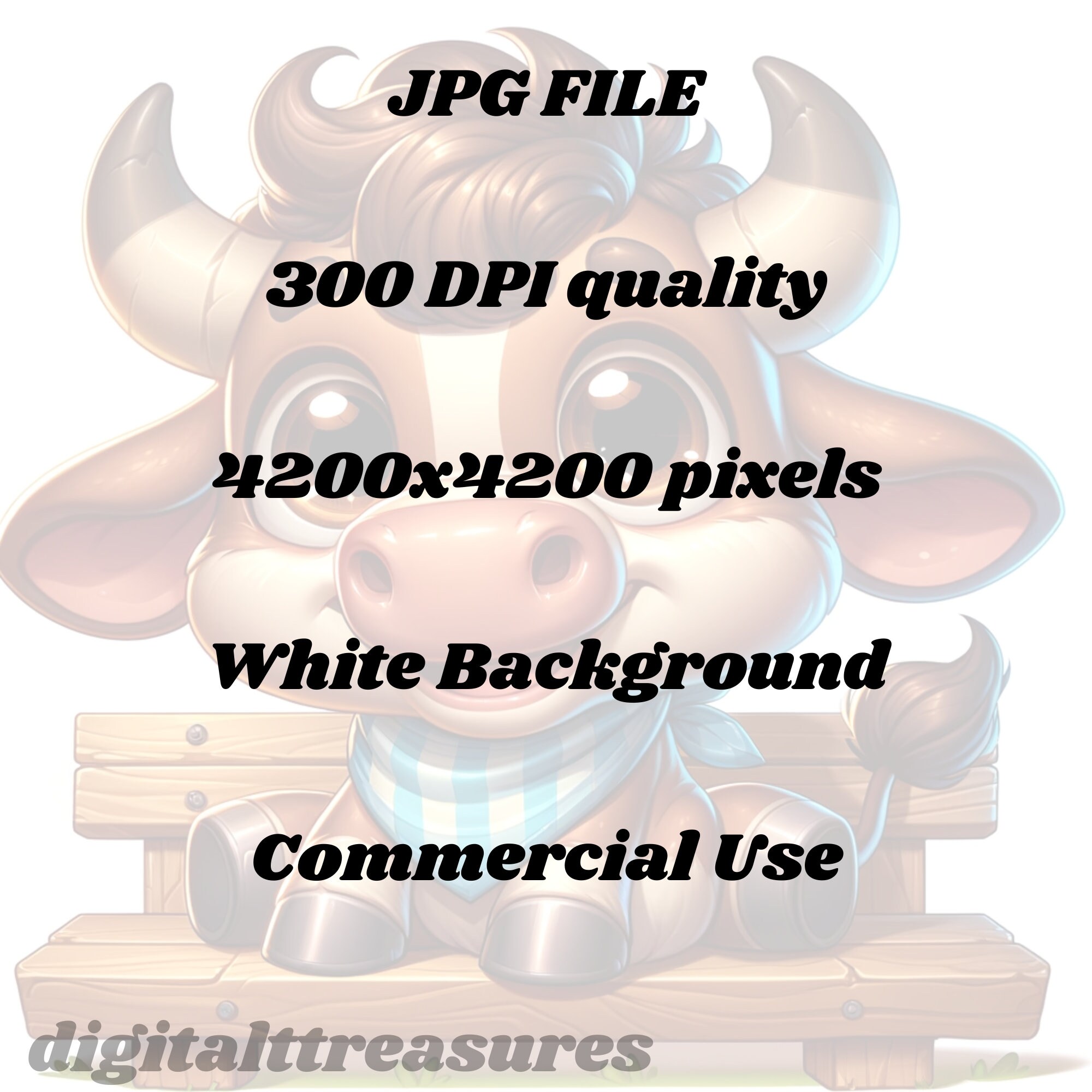 Farmyard Fun: 15 Cute Cow Clipart Bundle Adorable Farm & Barn Animal ...