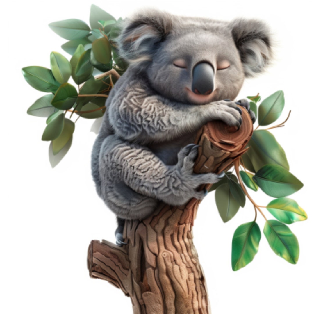 Snuggle Buddies: Cute Baby Koala Clipart Bundle - 26 High-quality JPG ...