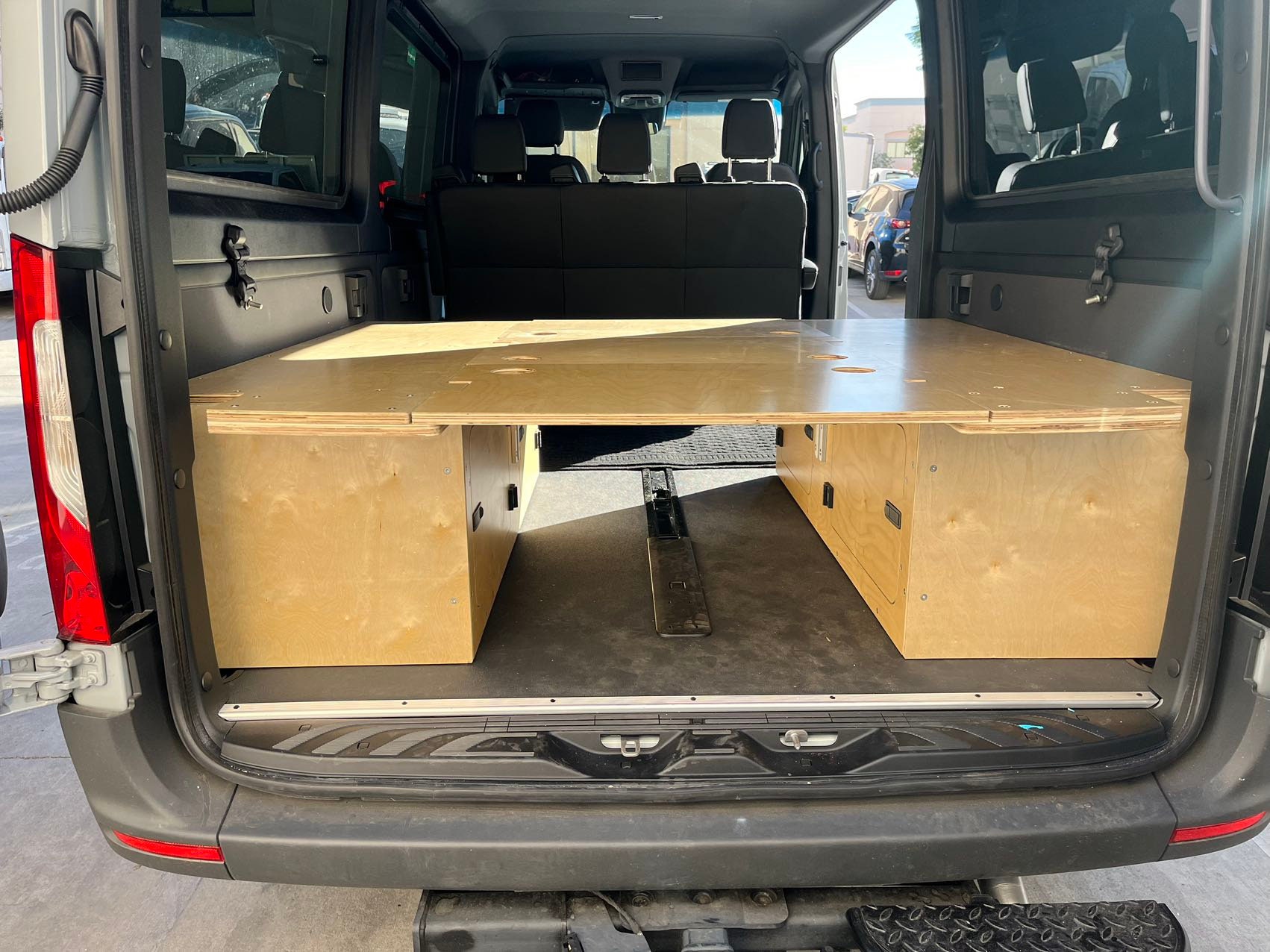 Sprinter Conversion Van Cabinets Lower Cabinets Aluminum Frames With ...