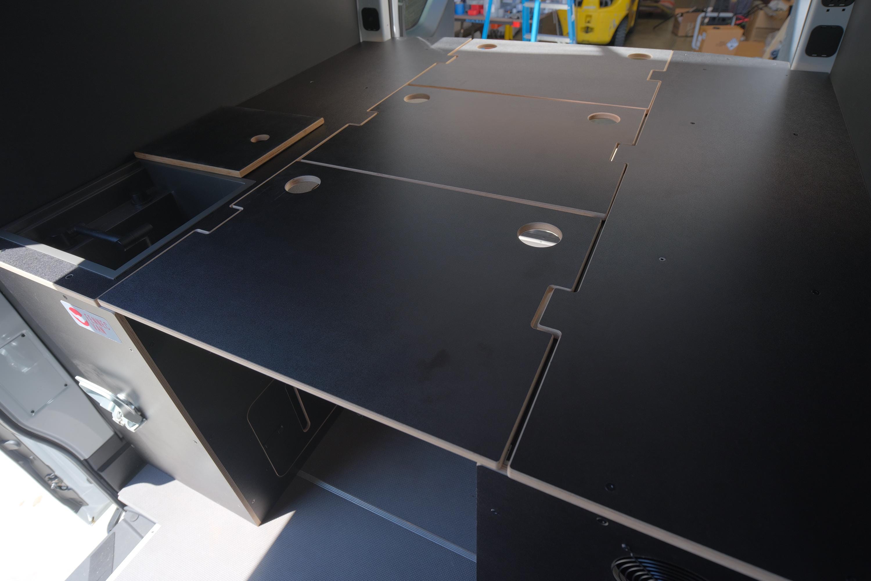 Sprinter Vans Bed and Wheel Well Cabinets - Etsy
